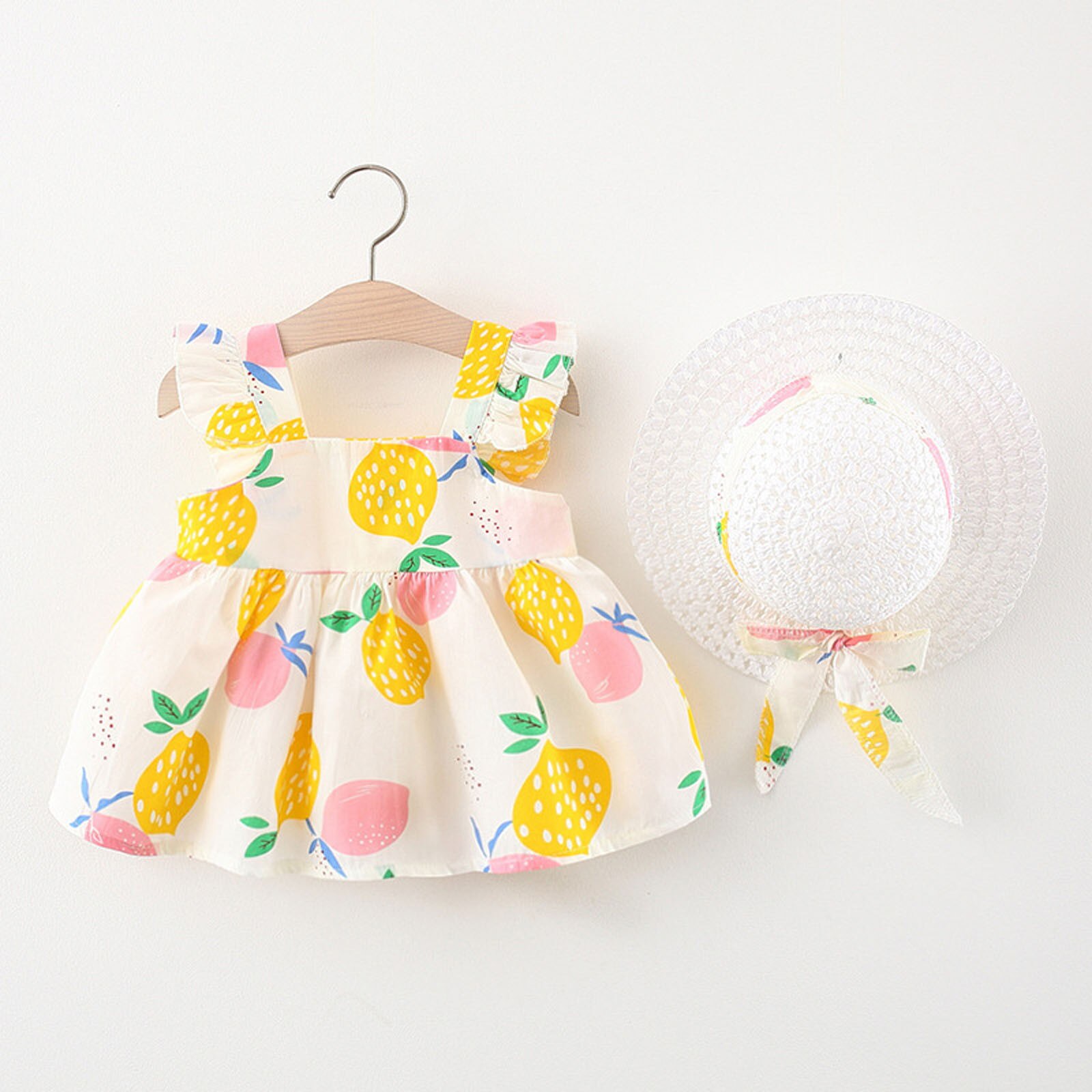 Peuter Baby Kids Meisjes Citroen Print Prinses Jur... – Vicedeal