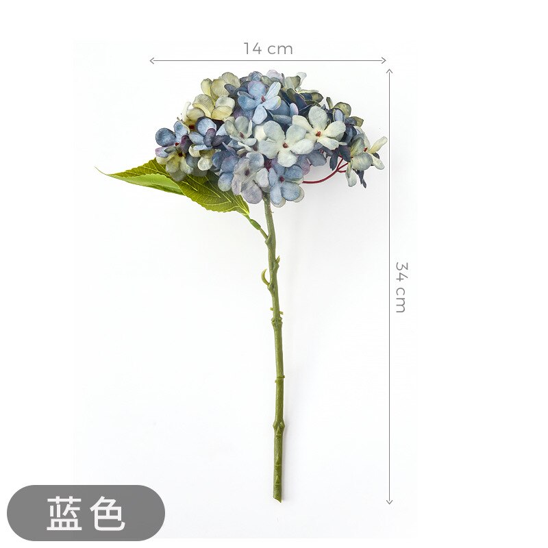 Brazil mix color Hydrangea flower branch with leav... – Grandado