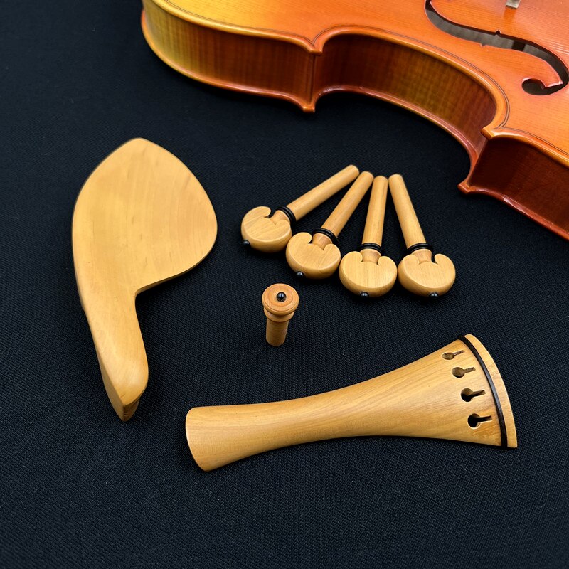 Violin Fittings 2 Sets boxwood,pegs,tailpiece,chin... – Grandado