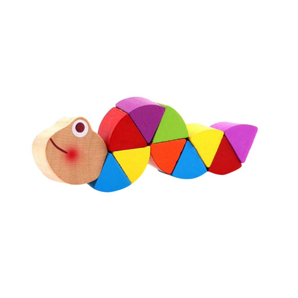 2Pack/Set Colorful Wooden Twisted Worm Caterpillar... – Grandado