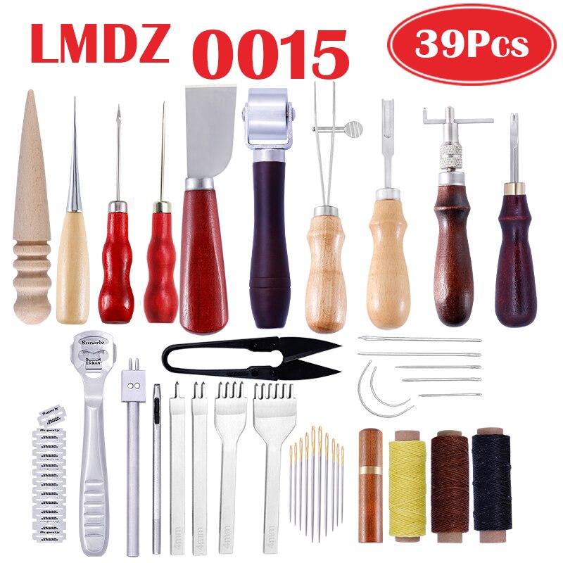 LMDZ Leather Craft Punch Tools Kit Stitching Carvi... – Grandado