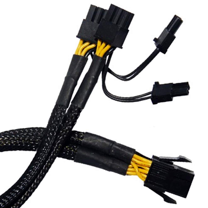 4 Pcs PCI-E 6 Pin to Dual PCIe 8(6+2) Pin Graphics... – Grandado