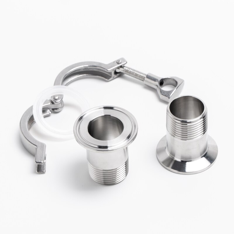 DN40 - DN50 304 Sanitair Rvs Mannelijke Schroefdra... – Vicedeal