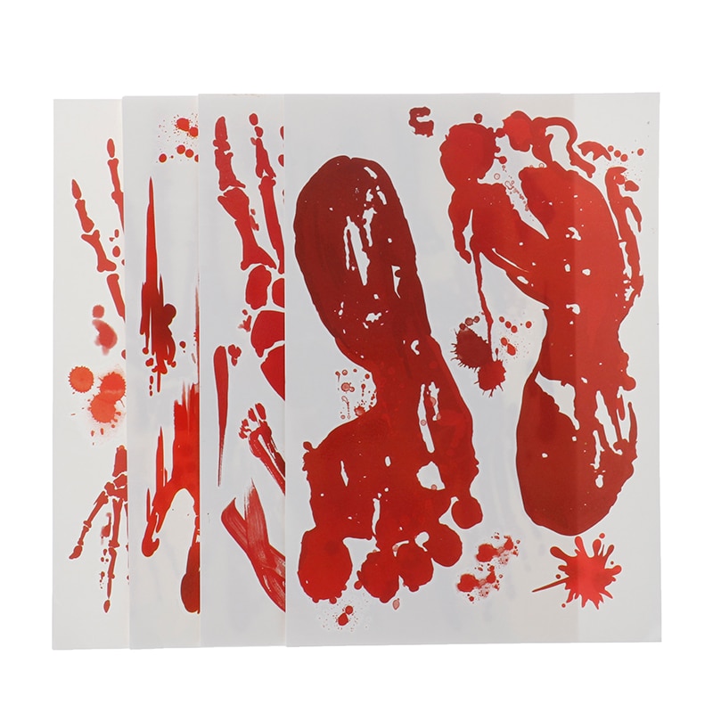 Horror Blood Handprint Decal Glass Window Sticker ... – Grandado