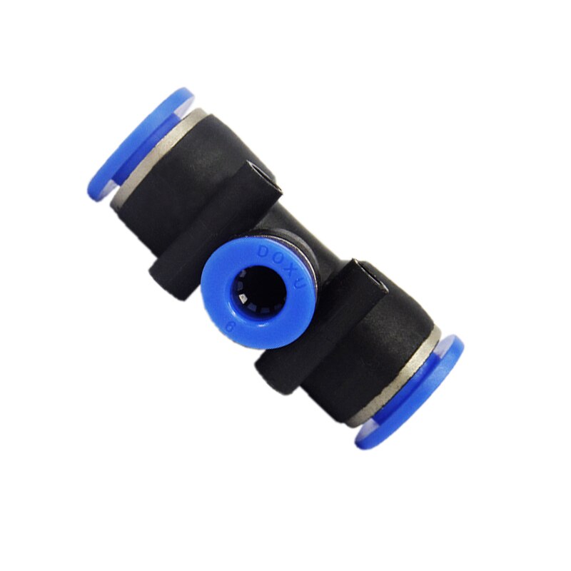Pneumatic Quick Connector Fitting T Type 3 Way Red... – Grandado