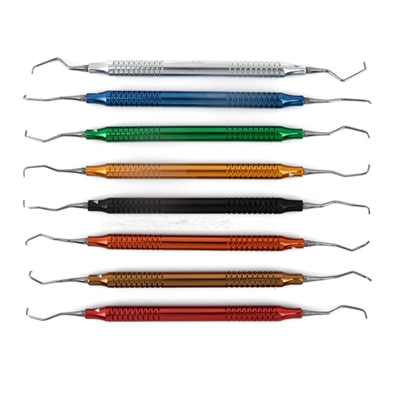 8 piece Dental Tooth Cleaning Scaler Dental Gracey... – Grandado