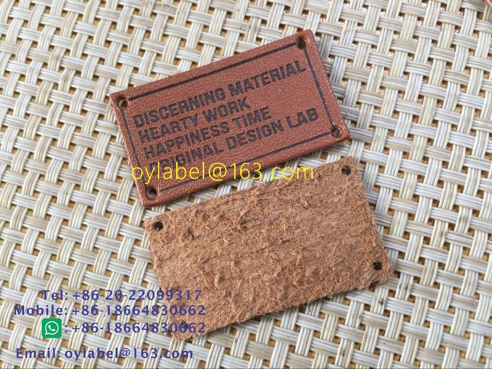 Custom made jeans leather label / simulation leath... – Grandado