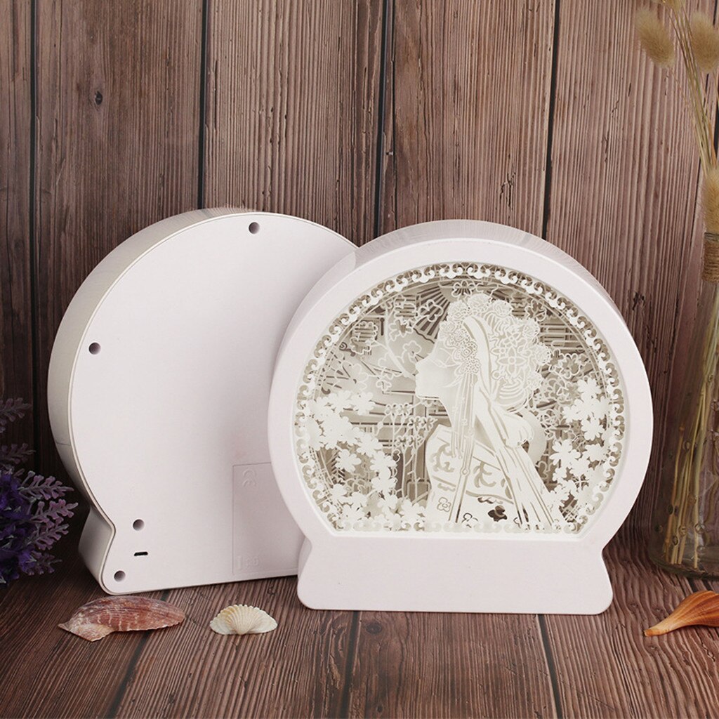 Dramatic Character Paper Carving Lamp DIY Scene US... – Grandado