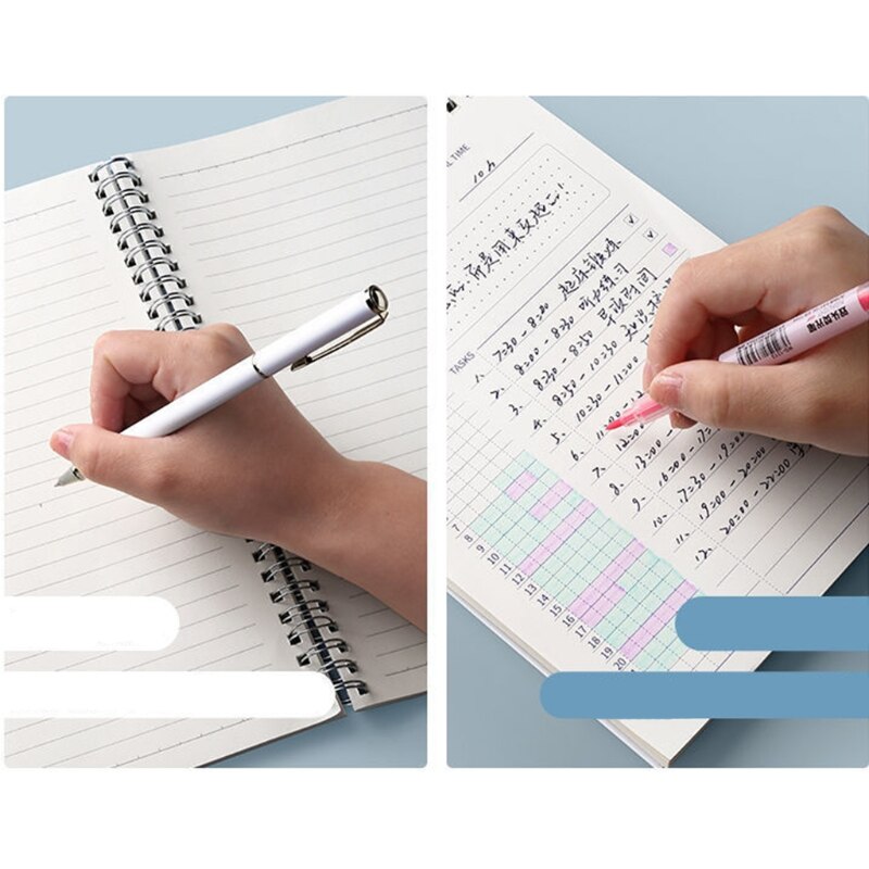 A5 Vertical Study Planner Spiral Memo Pad 100 Days... – Grandado