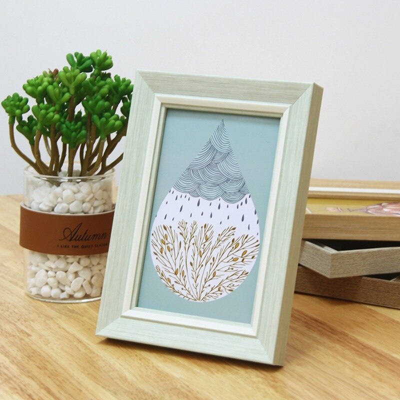 Wooden Frame White Color Photo Frames Classic Mini... – Grandado