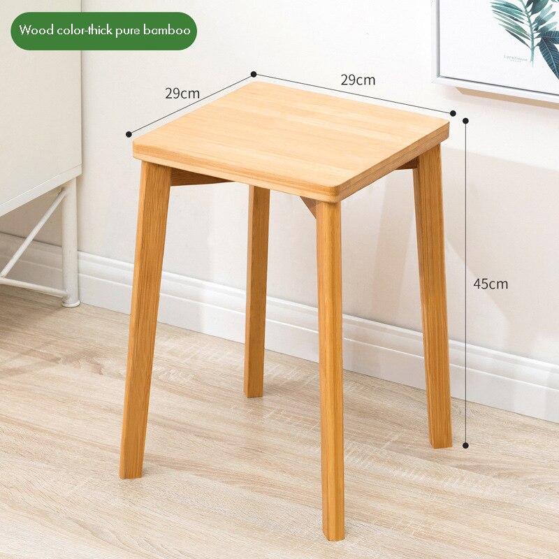 Bamboo Saddle Seat Kitchen Counter Stool, 29x29cm ... – Grandado