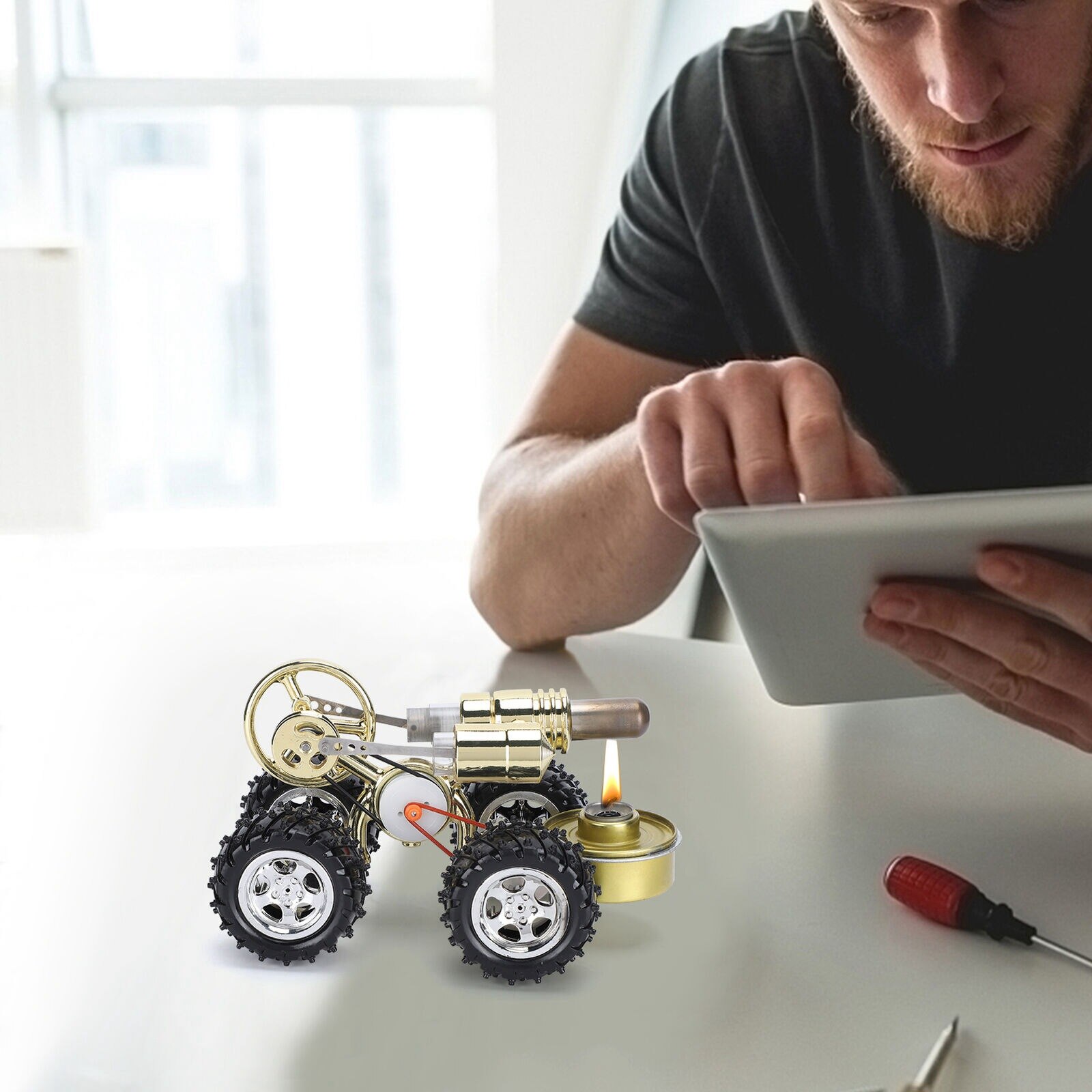 Stirling motor modell bil motor pedagogisk fysikk ... – Grandado