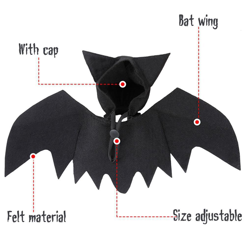 Halloween Pet Bat Wings Costumes with Hat Fancy Dr... – Vicedeal