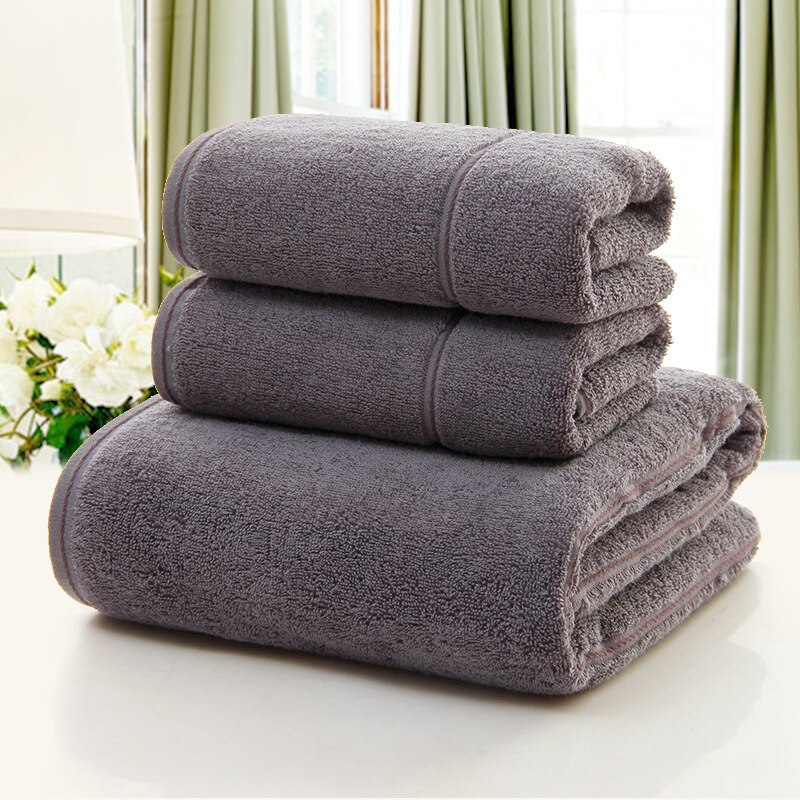 3-pieces geborduurde kroon wit hotel handdoeken 55... – Grandado