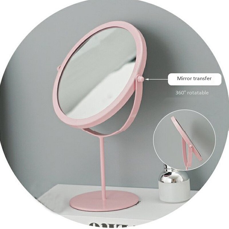 Metal Decorative Mirror Lady Desktop Makeup Mirror... – Grandado