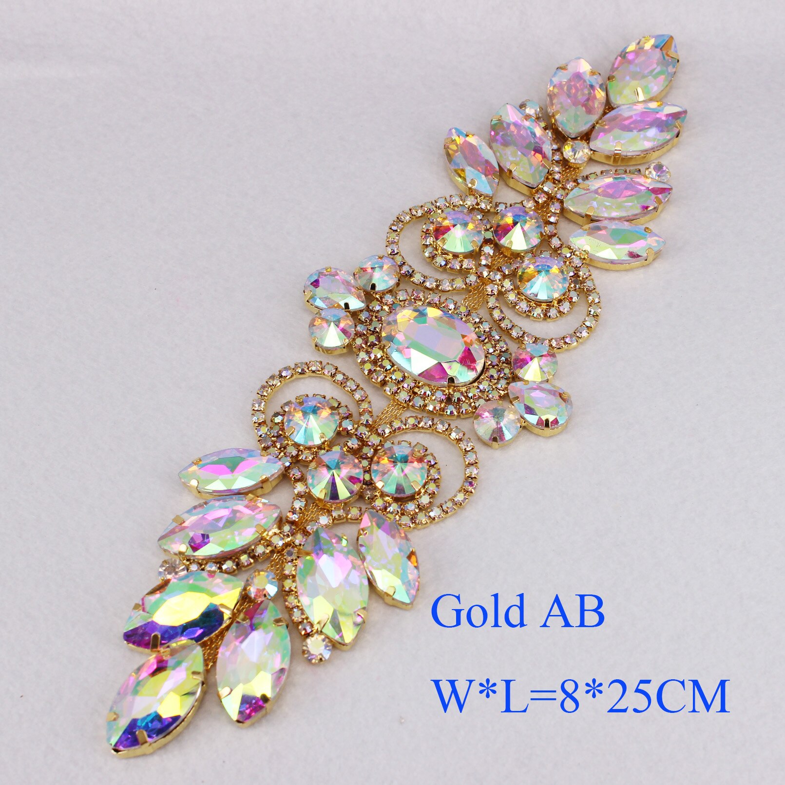 AB Shoulder Patch Epaulettes Rhinestone Beaded Epa... – Grandado