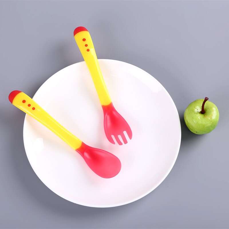 Baby Silicon Spoon Baby Safety Temperature Sensing... – Grandado