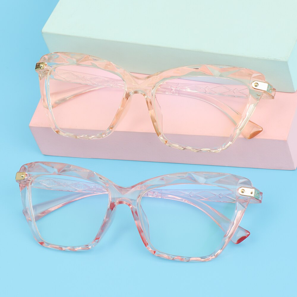 Retro Square Cat Eye Anti Blue Light Eyeglasses Mu... – Vicedeal
