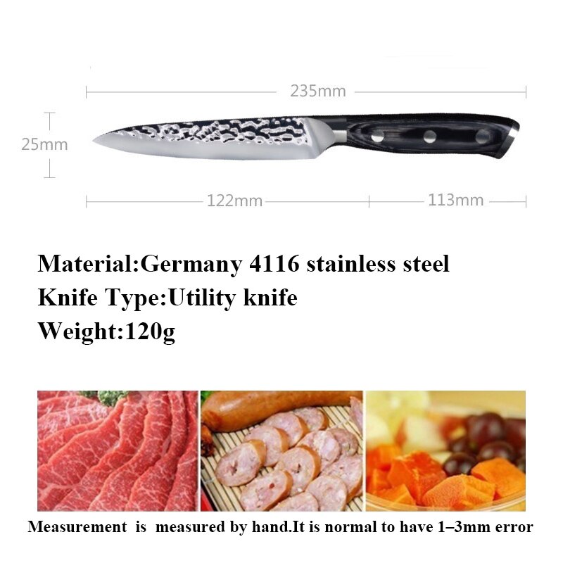 Germany 4116 Stainless Steel Kitchen Knife Timhome... – Grandado