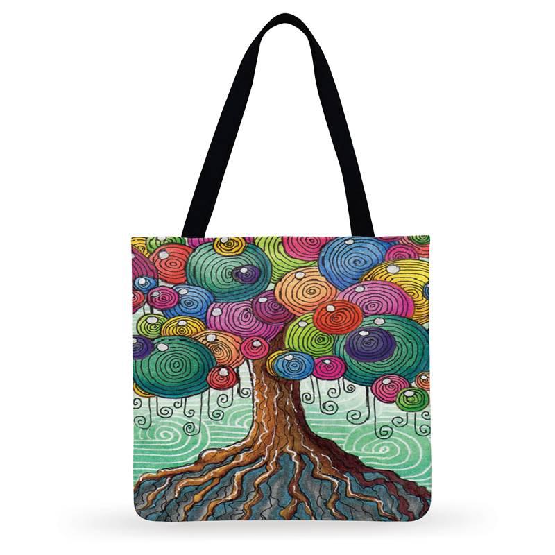 Vrouwen Casual Tote Aquarel Boom Art Print Tote Ba... – Vicedeal