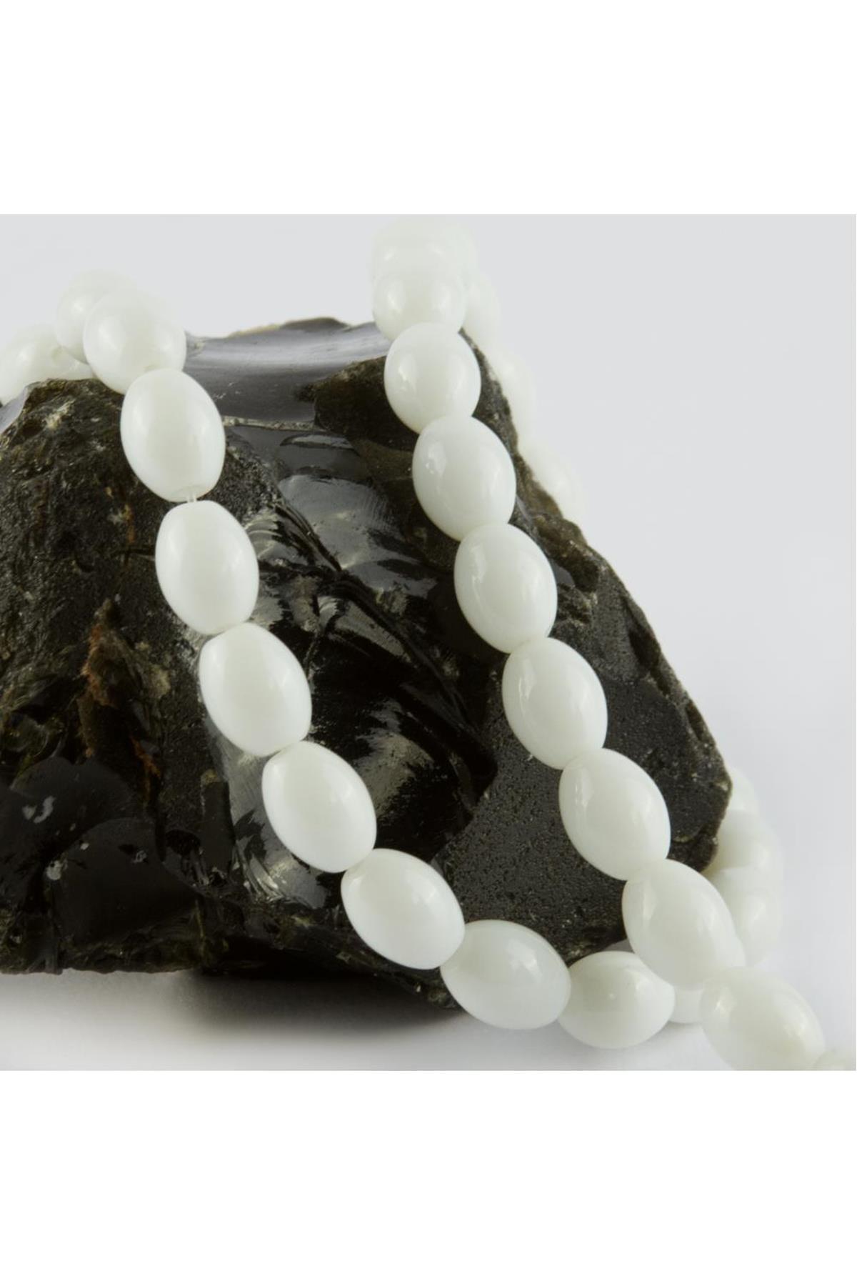 6 Mm Barley Cut Glass Stone Color: Beyaz-1 Size: S... – Vicedeal