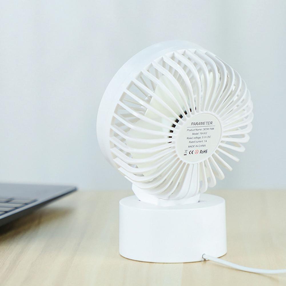 USB Desk Fan 3 Gears Strong Wind ABS Adjustable Ta... – Grandado