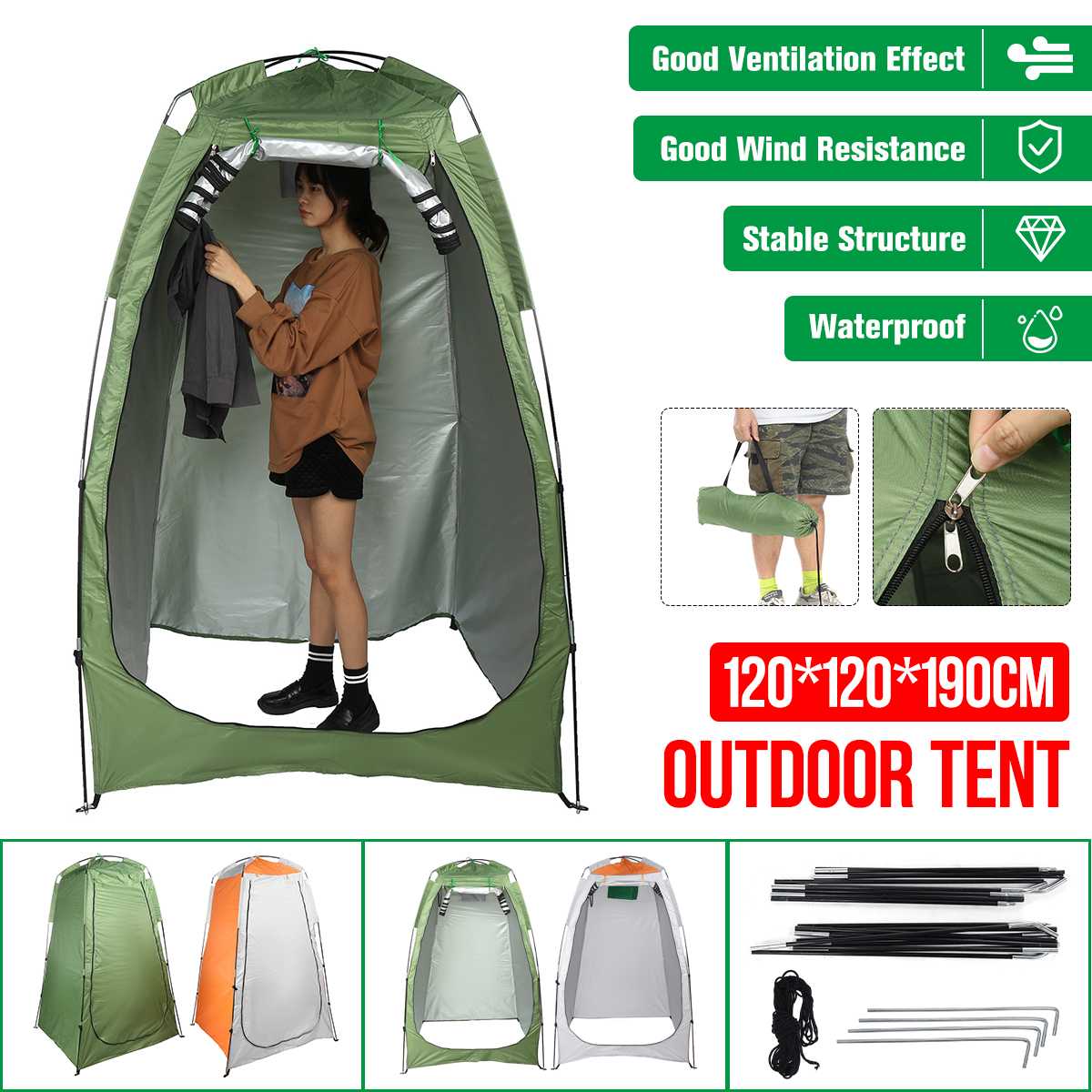 Portable Backpacking Tent Outdoor Camping 4 Season... – Vicedeal