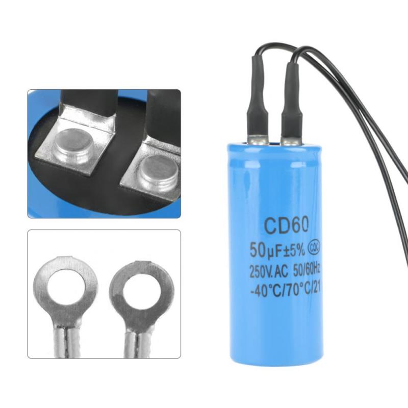 250V AC 50uF 50/60Hz CD60 Run Capacitor Run Capaci... – Vicedeal