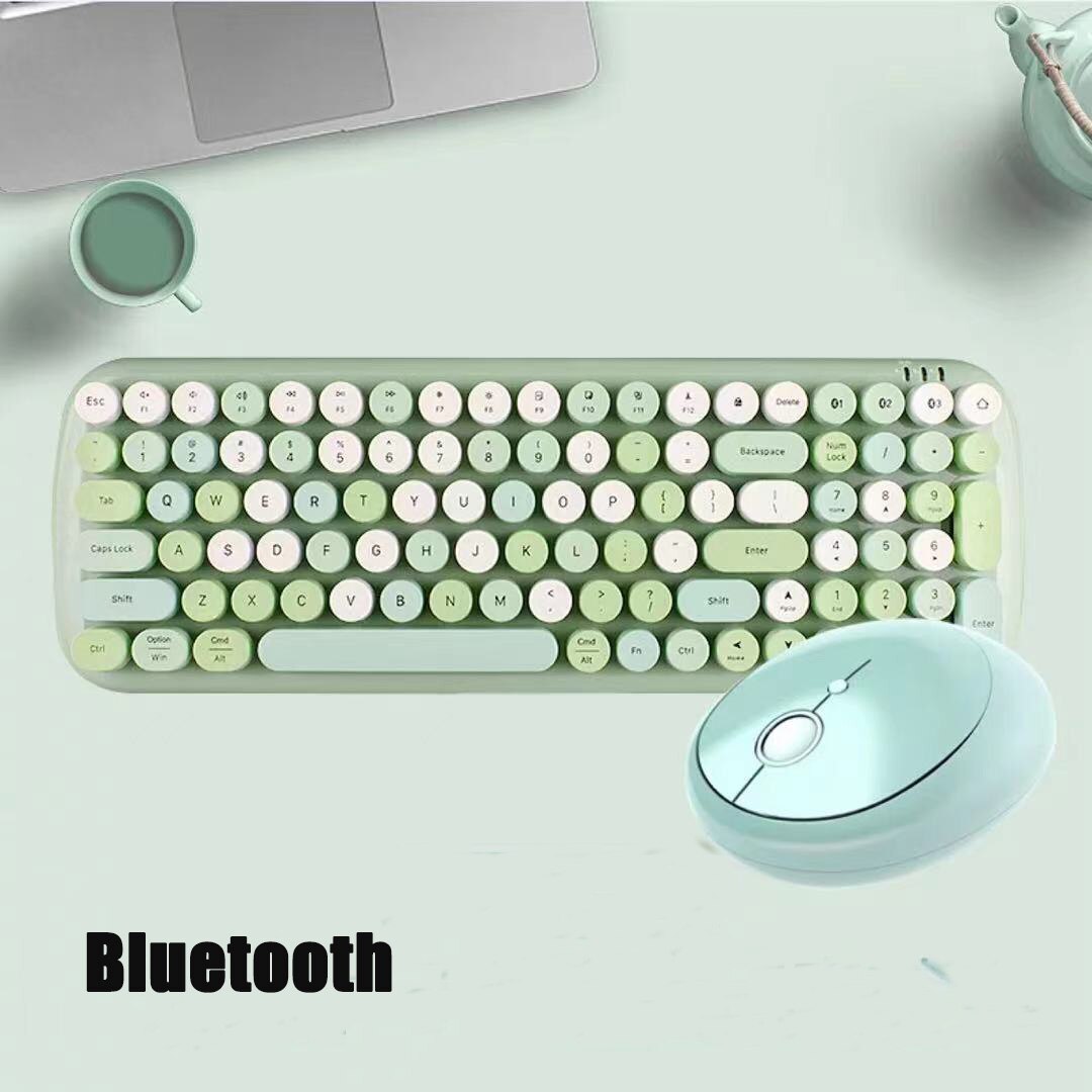 Combos Candy Color WIRELESS KEYBOARD Mouse PINK Gi... – Grandado