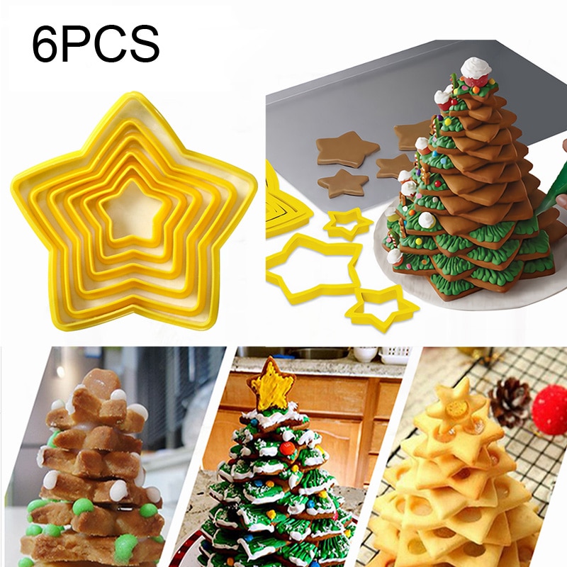 6Pcs Star Decoration Cutters Cookie Biscuit Five-p... – Vicedeal