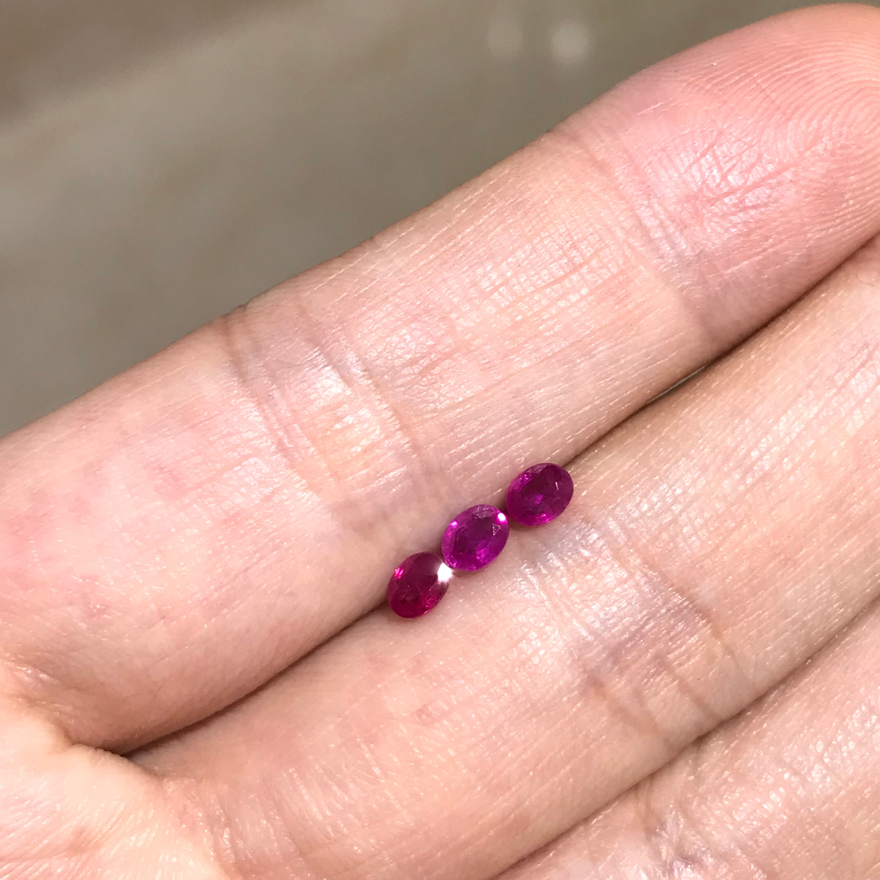 100% natürliche rubin lose edelstein 3mm * 4mm ova... – Grandado