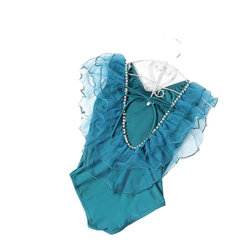 Solid Baby Girls Swimwear Summer One-piece Swimsui... – Grandado