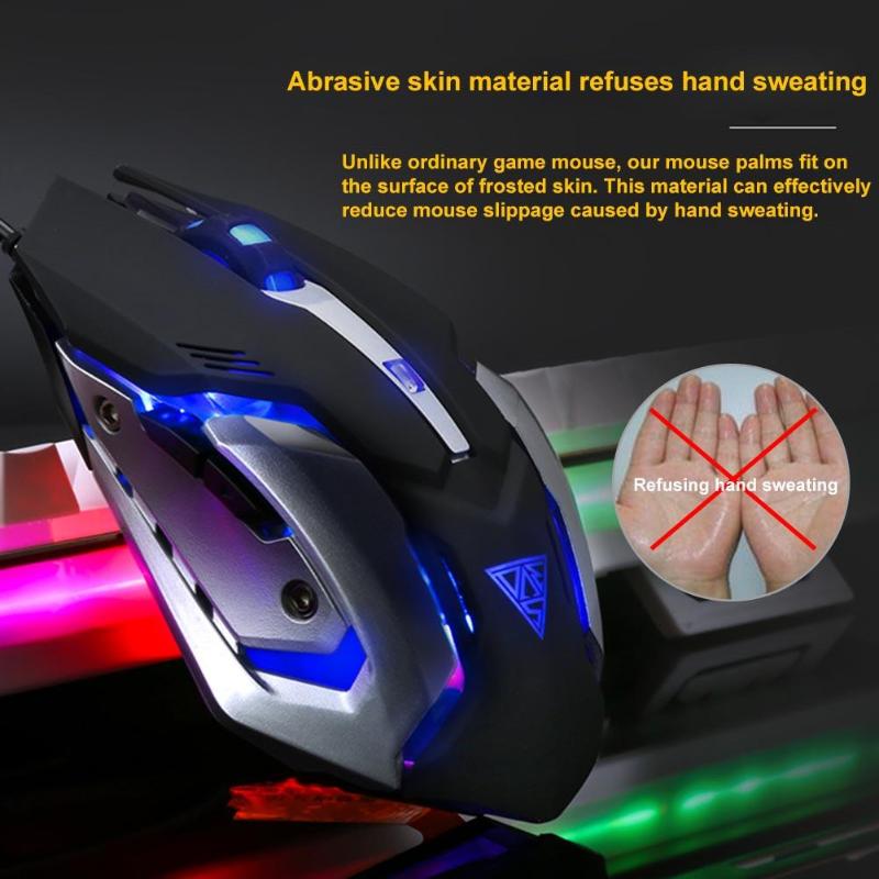 Mouse Keyboard Set V1 Wired Backlit Illuminated Us Grandado