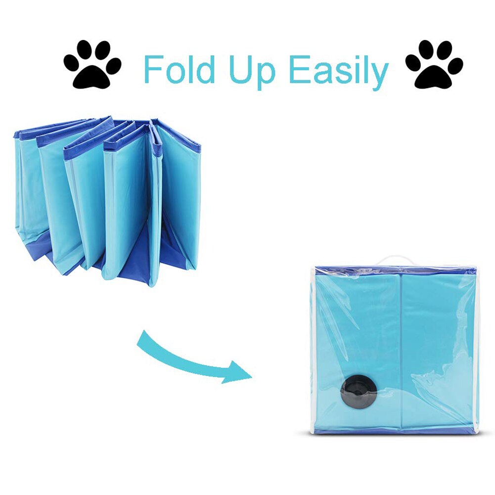 Foldable Pet Kids Swimming Pool PVC Portable Pool ... – Grandado
