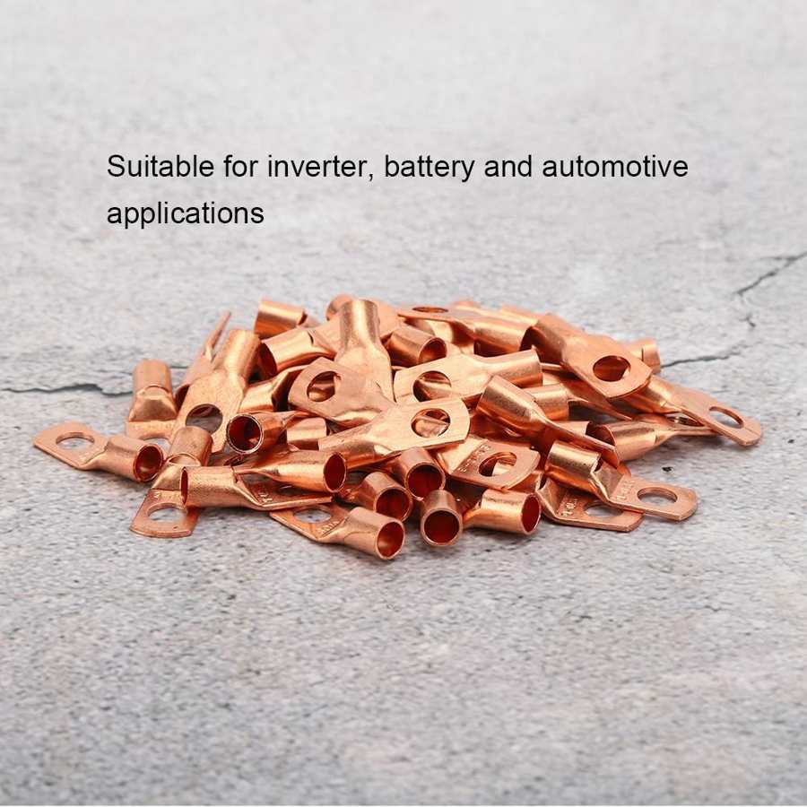 50Pcs Car Auto Copper Lug Ring Terminal Wire Lugs ... – Grandado