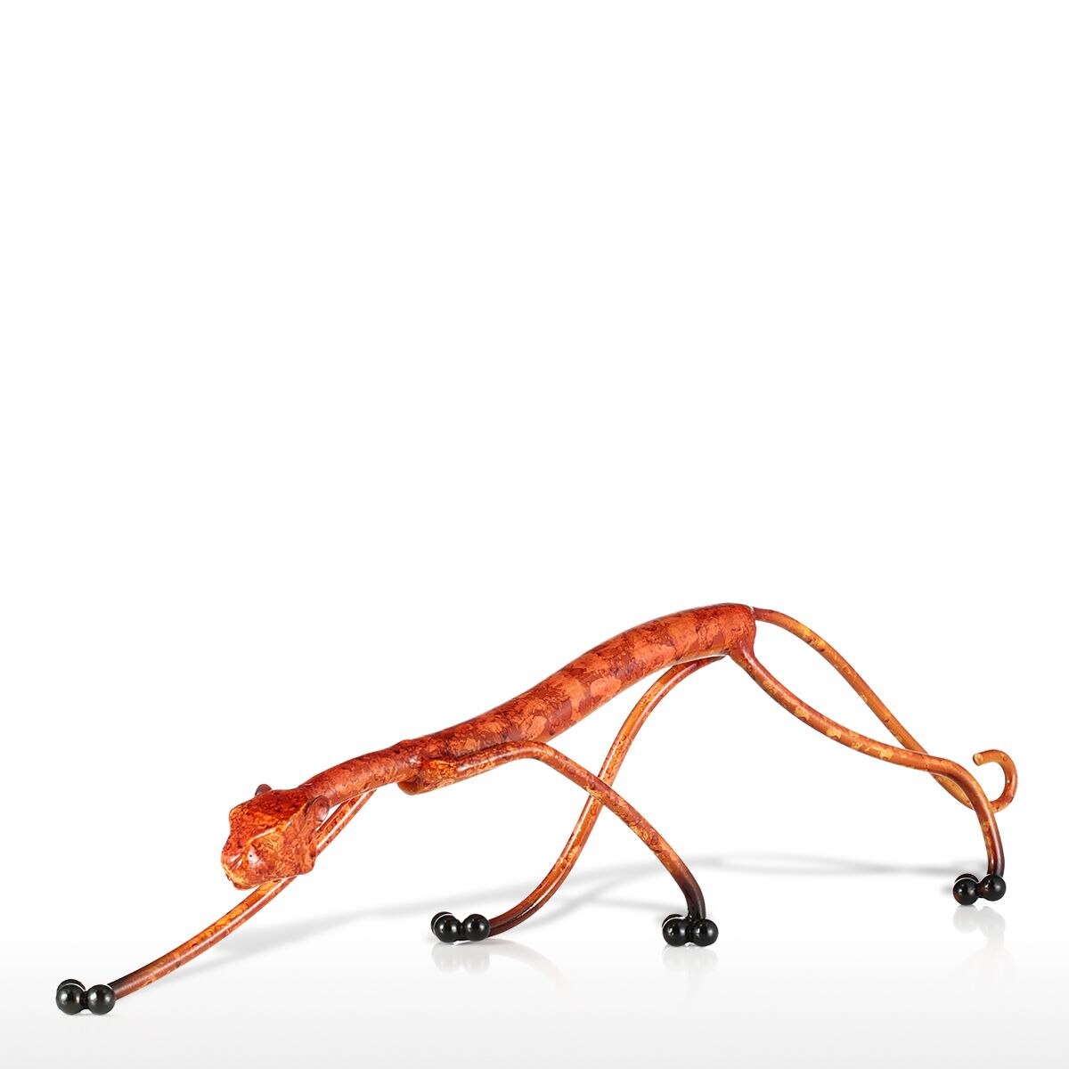 Tooarts Dashing Leopard Iron Sculpture Home Decora... – Vicedeal
