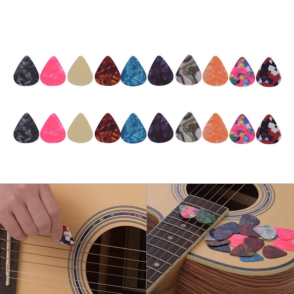 50pcs/pack Colorful Celluloid Guitar Picks Acousti... – Grandado