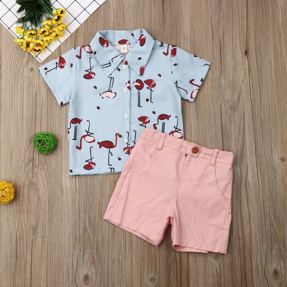 Pudcoco Zomer Peuter Baby Boy Kleding Print Katoen... – Grandado
