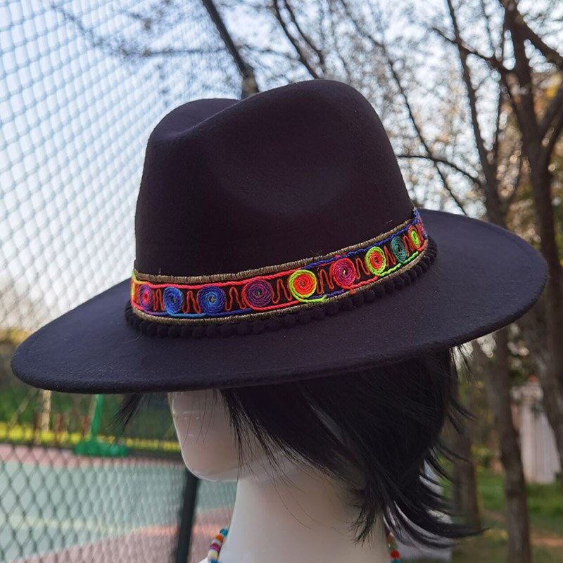 Spring Women Hat Imitation Wool Felt Metal Bull He... – Grandado