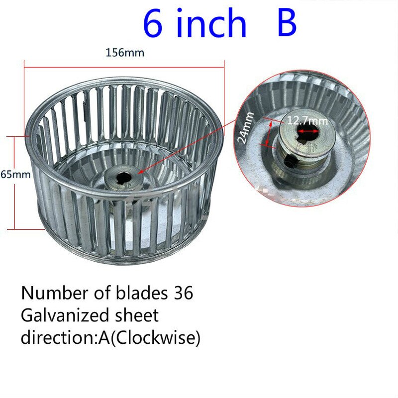 Multi-Blades centrifugal fan impeller A Type Blade... – Grandado
