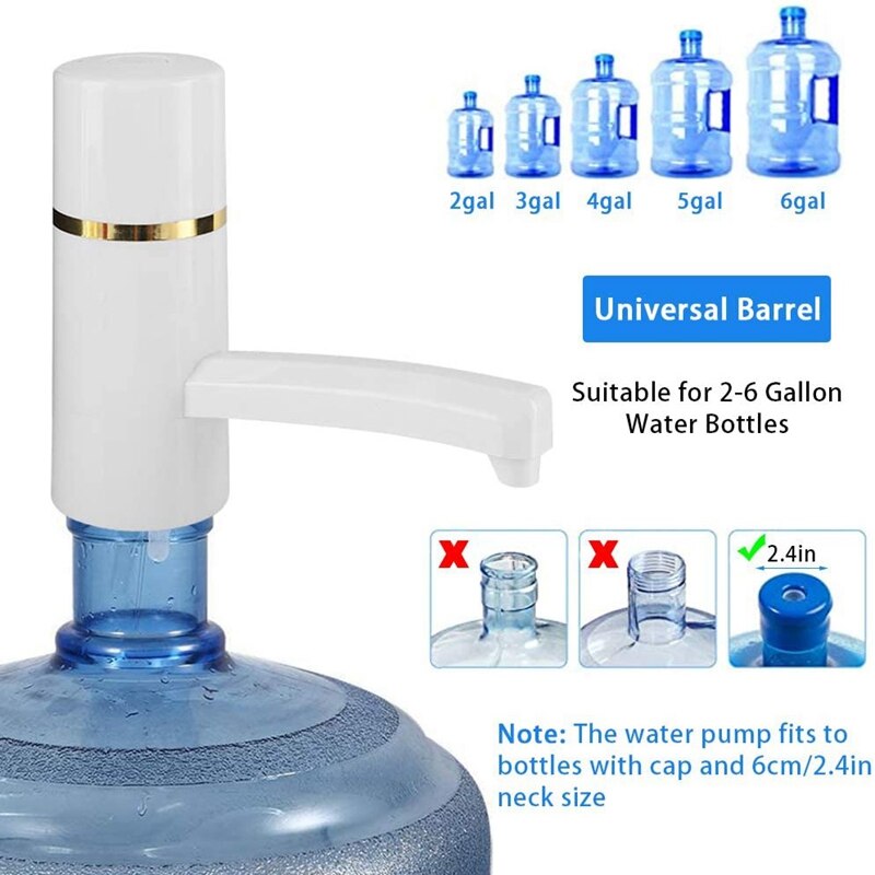 Elektrische Water Fles Pomp 5 Gallon, Usb Draadloz... – Grandado