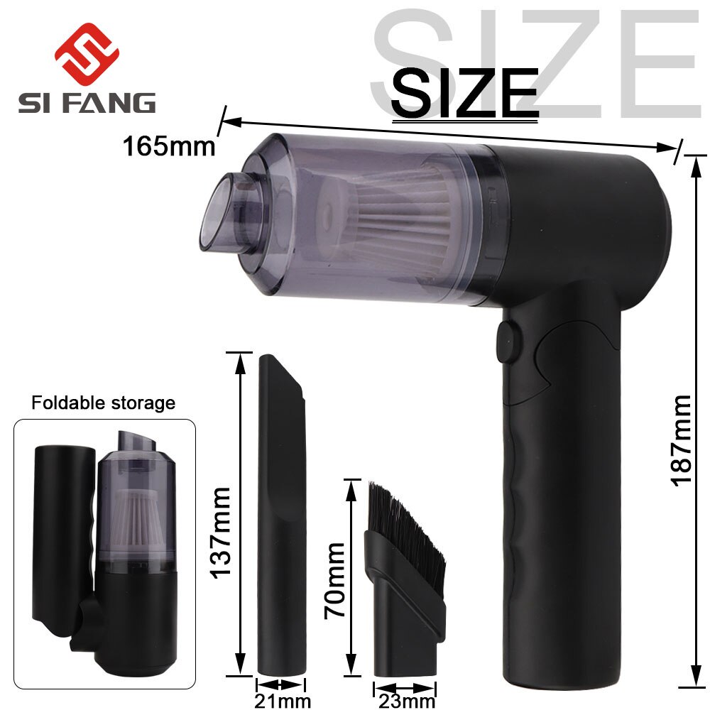 6500Pa Wireless Car Vacuum Cleaner Cordless Handhe... – Vicedeal