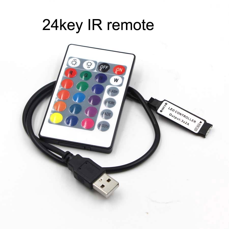 USB RGB LED Controller 24key 44key 17key RF Wirele... – Grandado USB RGB LED Controller 24key 44key 17key RF Wirele... – Grandado