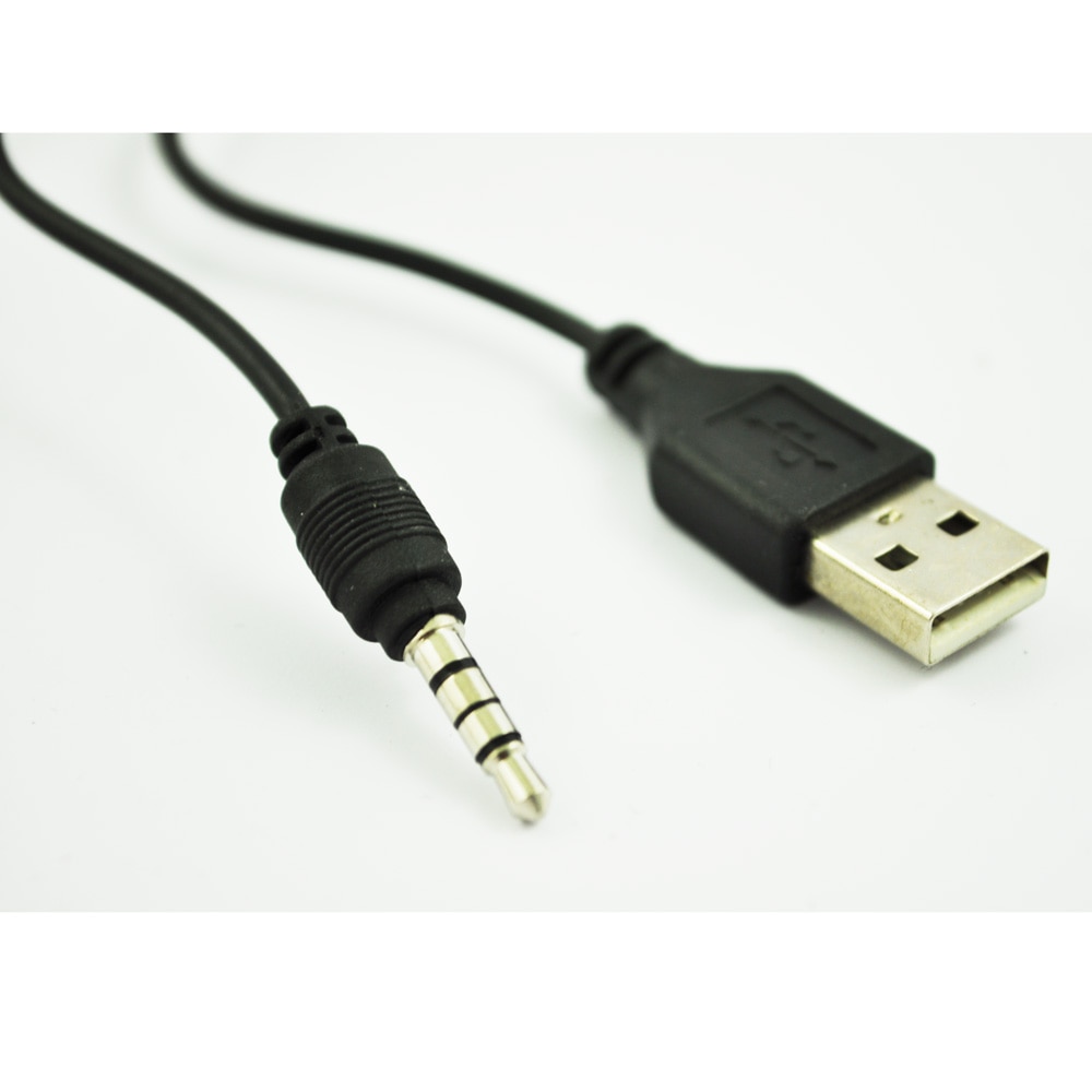 Black USB A Type to 3.5mm Jack Plug Audio Data Cab... – Vicedeal