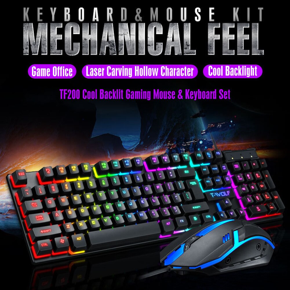 Ultra Slim Wired Keyboard Usb Wired Gaming Office Vicedeal