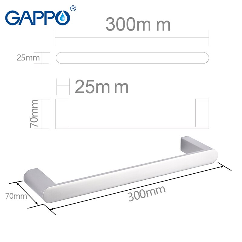 GAPPO Towel Bars bath hardware accessories stainle... – Vicedeal