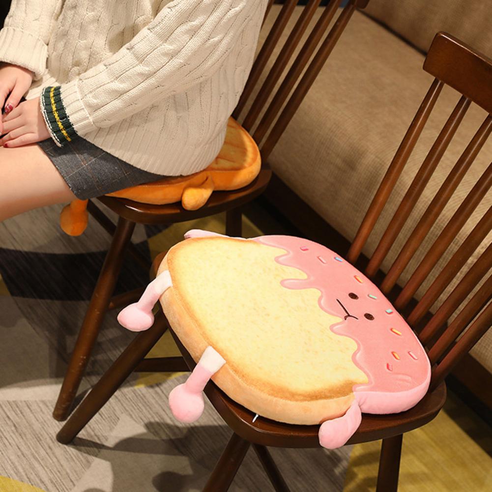 Seat Cushion Adorable Bread Shape Plush Toast Slic... – Grandado