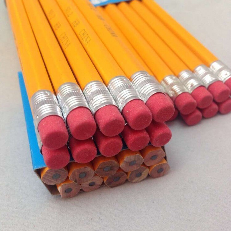 EZONE 5PCS Yellow Wooden Handle Pencil HB Ordinary... – Grandado