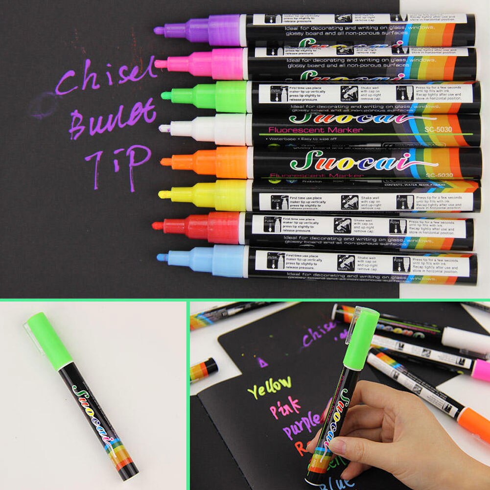 Liquid Chalk Marker Pens Erasable Multi Colored Hi... – Vicedeal