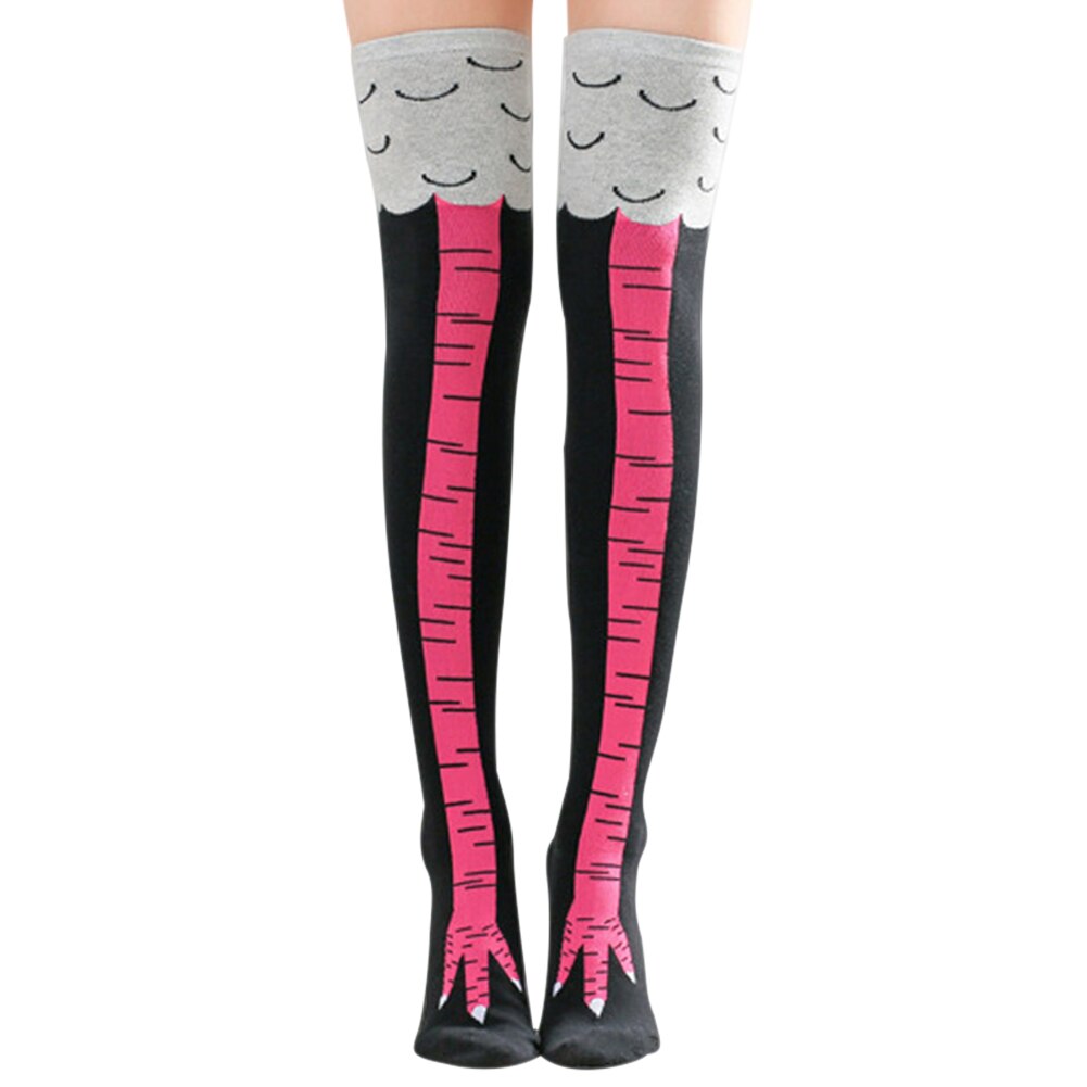 Women Crazy Funny Chicken Leg Cluck Novelty Knee T... – Grandado